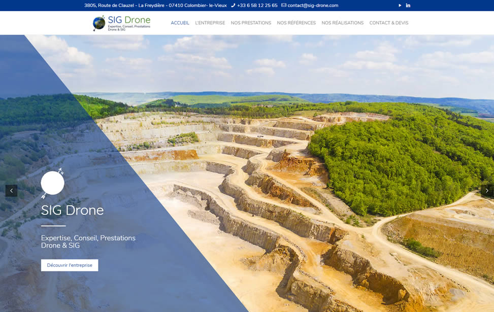 SIG-DRONE : Expertise, conseil, prestations Drone & SIG - Rhône-Alpes